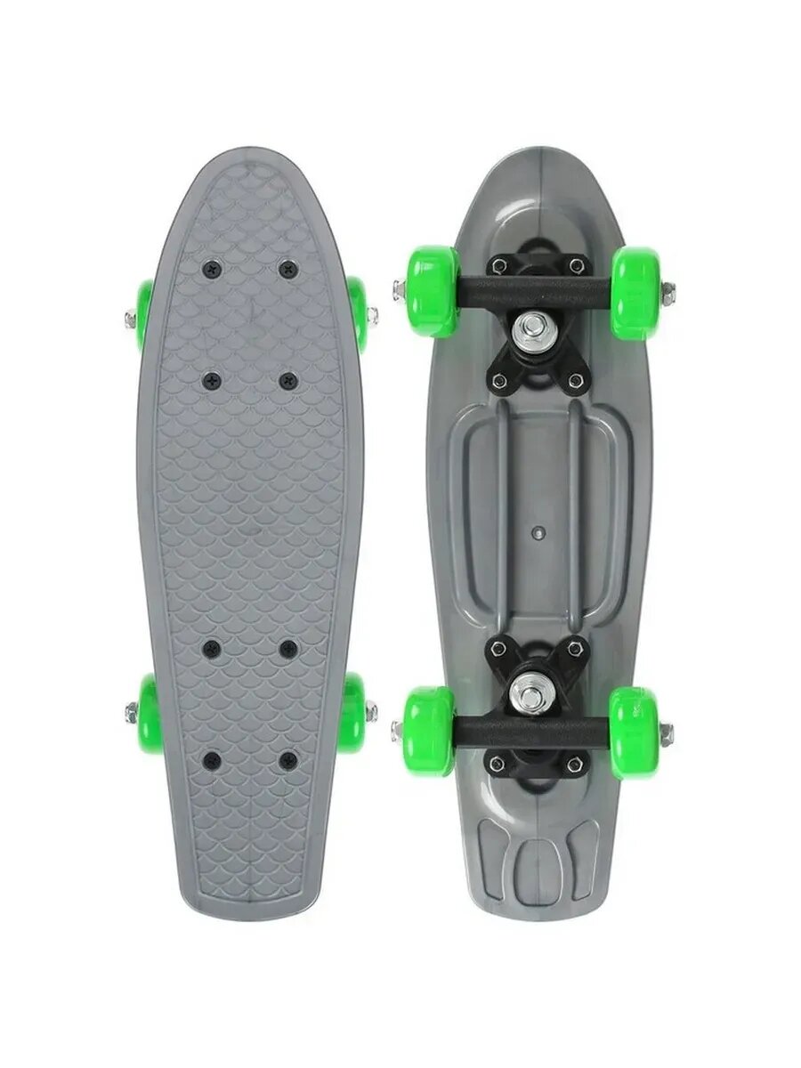 Стильный серый пенниборд для начинающих