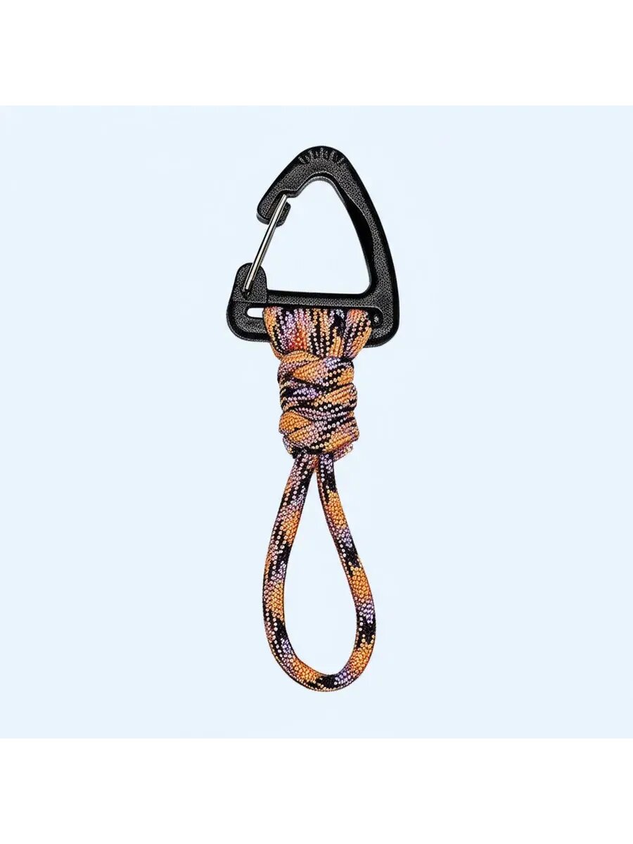 Туристический карабин с паракордом, 11 см, легкий и прочный