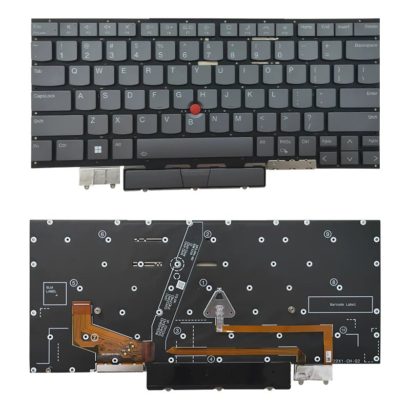 Клавиатура X1C подходит для Lenovo ThinkPad X1 Carbon, YOGA 2-го, 3-го, 4/5/6/7-го поколения, 8-го поколения. X1 YOAG
