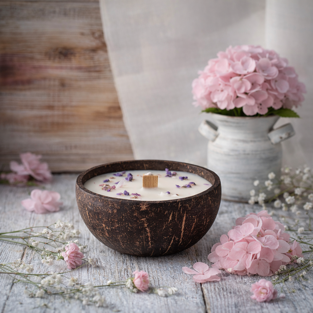 Свеча- чаша кокос