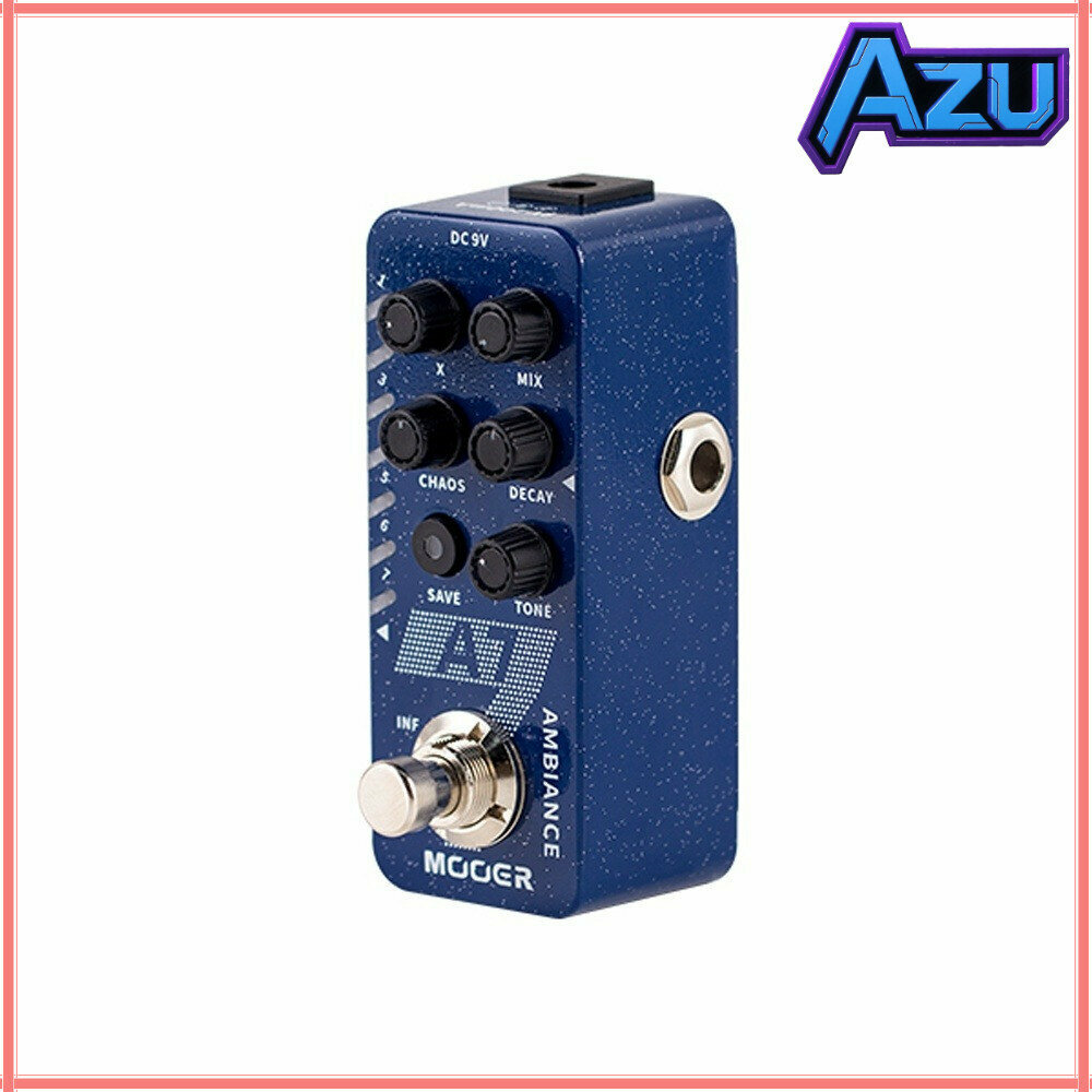 Mooer M704 A7 AMBIENT REVERB гитарная педаль - встроенные 7 реверб эффекты, бесконечное поддержание и буферный обход