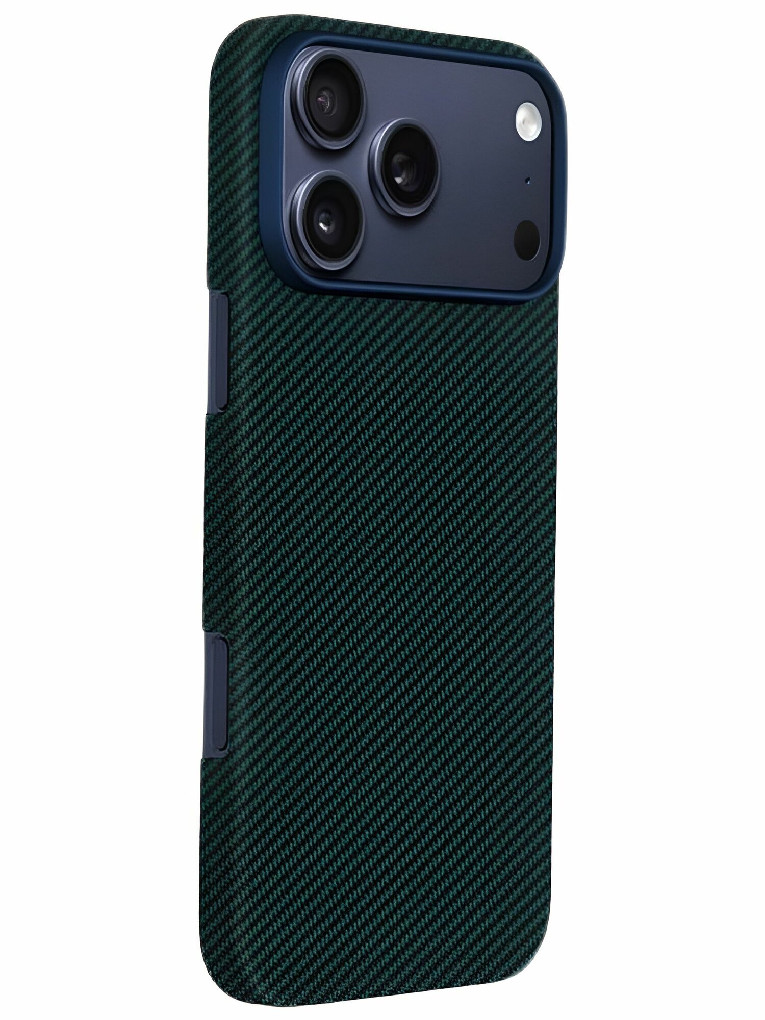 Чехол на iPhone 17 Pro, Kevlar Explorer (арамид) сверхпрочный c поддержкой беспроводной зарядки, темно-синий