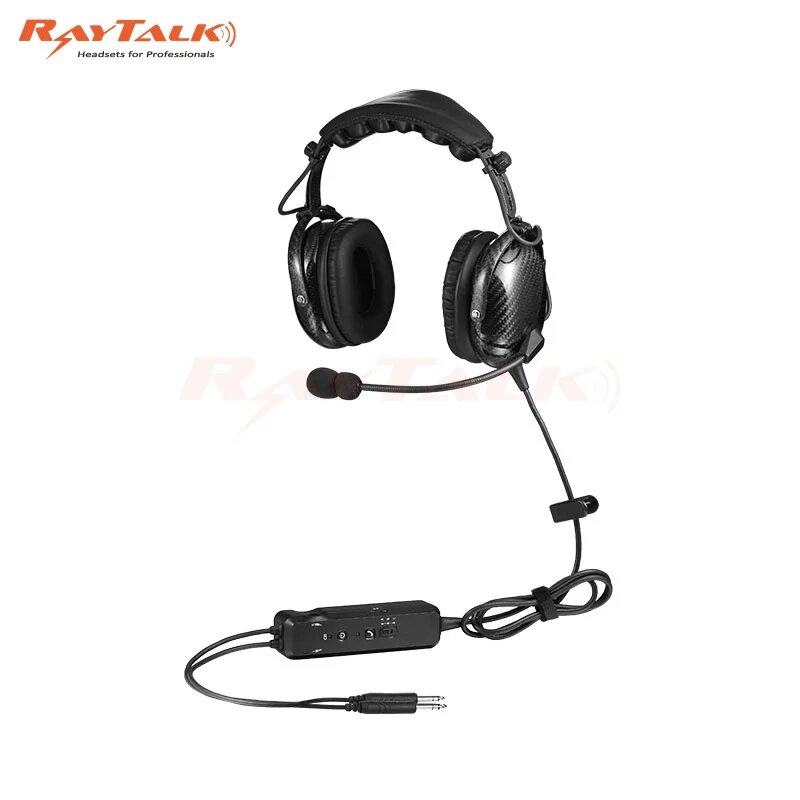 Авиационная гарнитура из углеродного волокна с Bluetooth, микрофон ANR с активным шумоподавлением, отличный звук, сверхлегкий вес