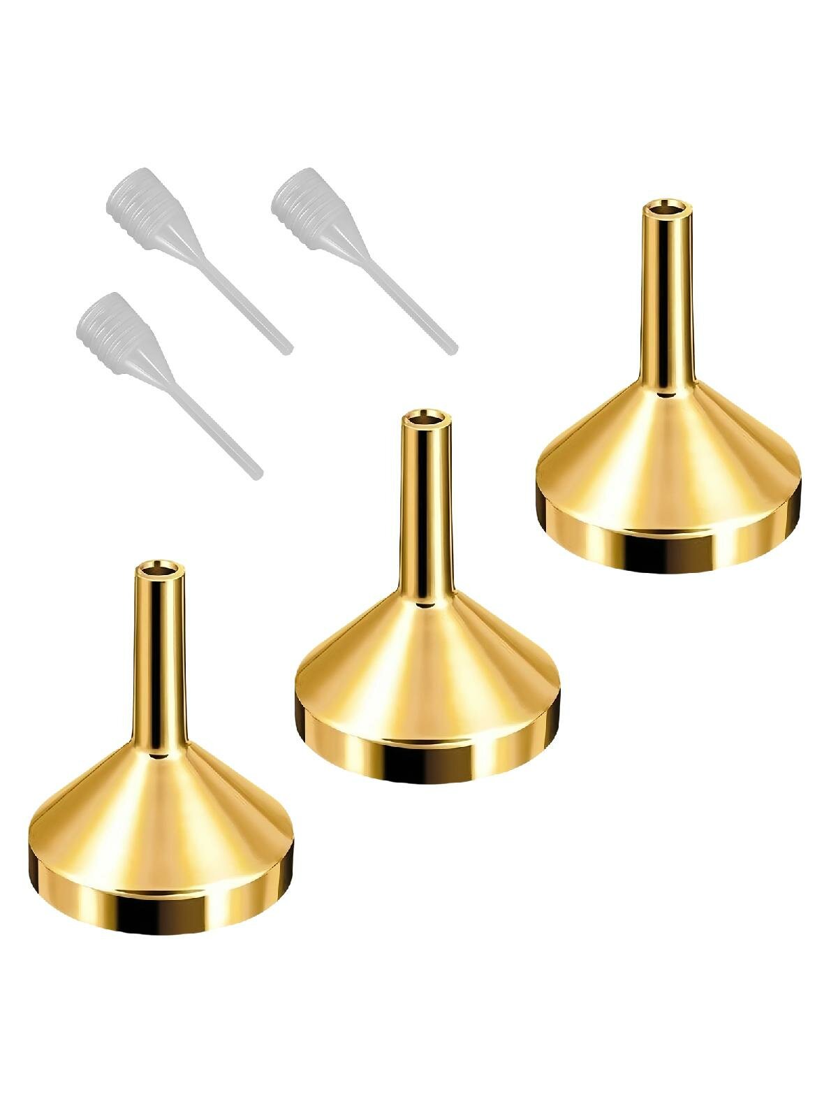 3 Шт Парфюмерная воронка для перекачки жидкости Маленькая воронка Металлическая Воронка