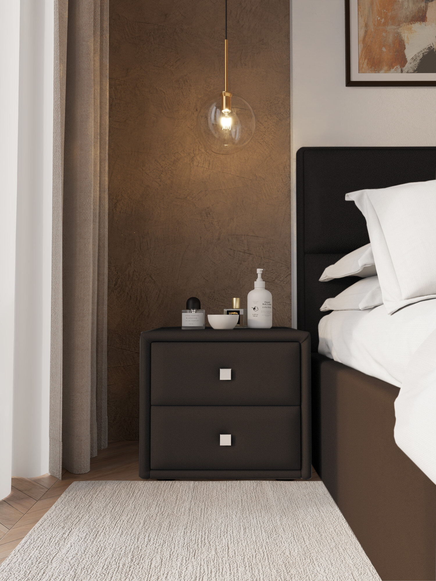 Тумба прикроватная Даллас с ящиками, фабрика Микс Интерьер