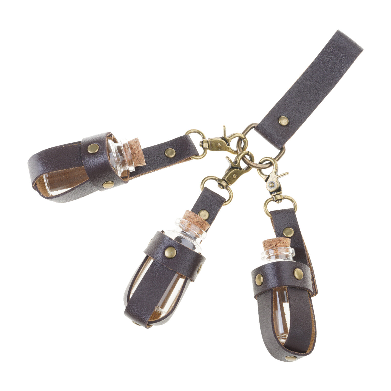 Бутылка для зелья с кожаным держателем стеклянный держатель зелий волшебника на Хэллоуин