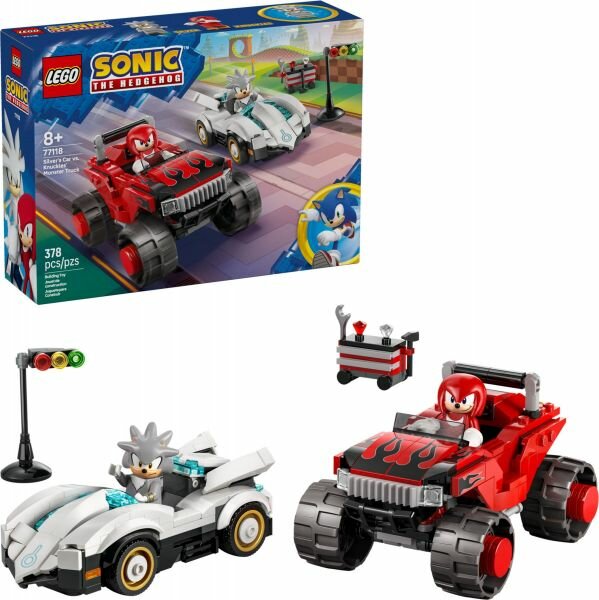 Lego 77118 Sonic the Hedgehog Машина Сильвера против монстр-трака Наклза