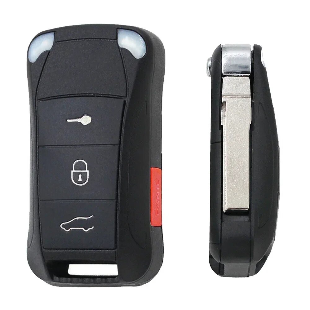 OHHUANUO новый для Porsche Cayenne GTS 2004, 2005, 2006, 2007, 2008, 2009, 2010, 2011, складной чехол для ключей от автомобиля, 2/3 кнопки