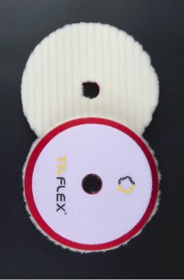 TILFLEX Круг полировочный с отверстием из натуральной овечьей шерсти (стриженный мех) 150mm (конус)
