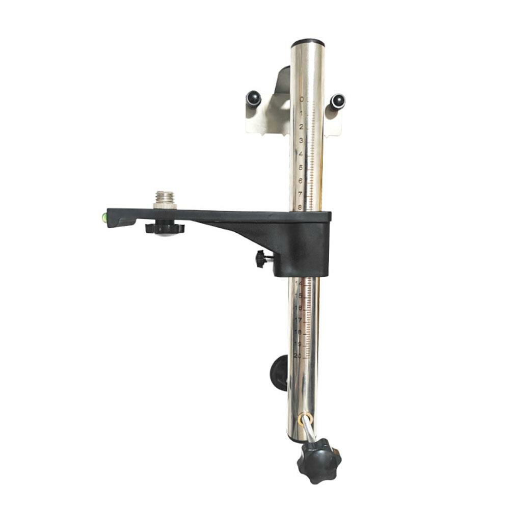 Кронштейн для настенного крепления уровня, опора для настенного крепления уровня с возможностью вращения на 360° и регулировкой высоты, с точной шкалой позиционирования.