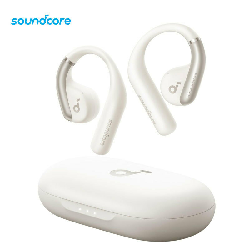 Soundcore AeroFit беспроводные наушники True Wireless с 42-часовой батареей, Bluetooth 5.3, шумоподавление, белые