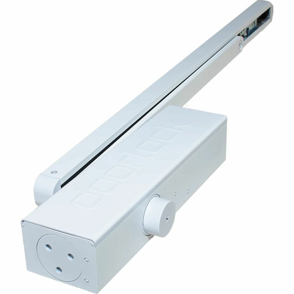 Доводчик со скользящей тягой Doorlock dl345s bc da en1-4, белый 75571