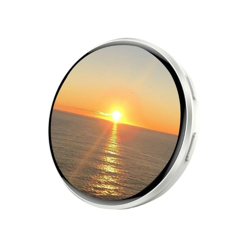 Цифровой магнитный значок с дисплеем, Серебро