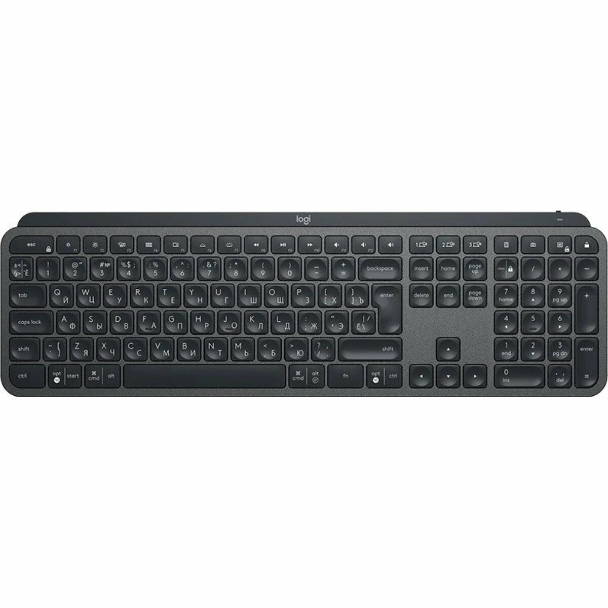 Клавиатура Logitech Клавиатура беспроводная Logitech Wireless MX Keys USB + Bluetooth черный уц-3
