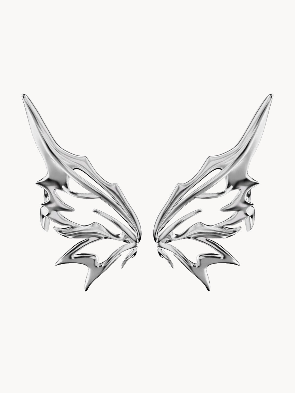 Чехол для наушников AirPods Max 3D печать крылья эльфа серебристый/черный silvery