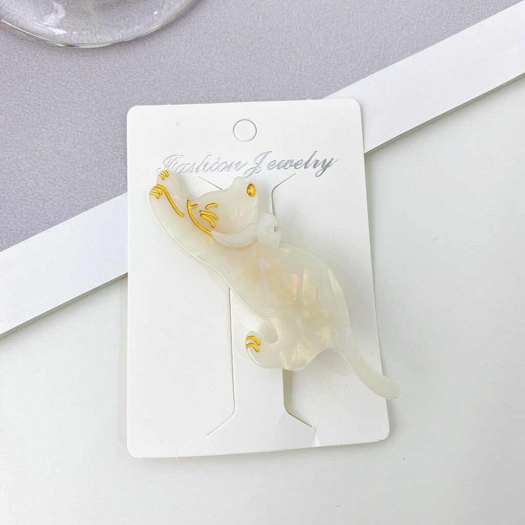 Аксессуары для волос кот в стиле 8corean с дизайнами для женщин радуга белый