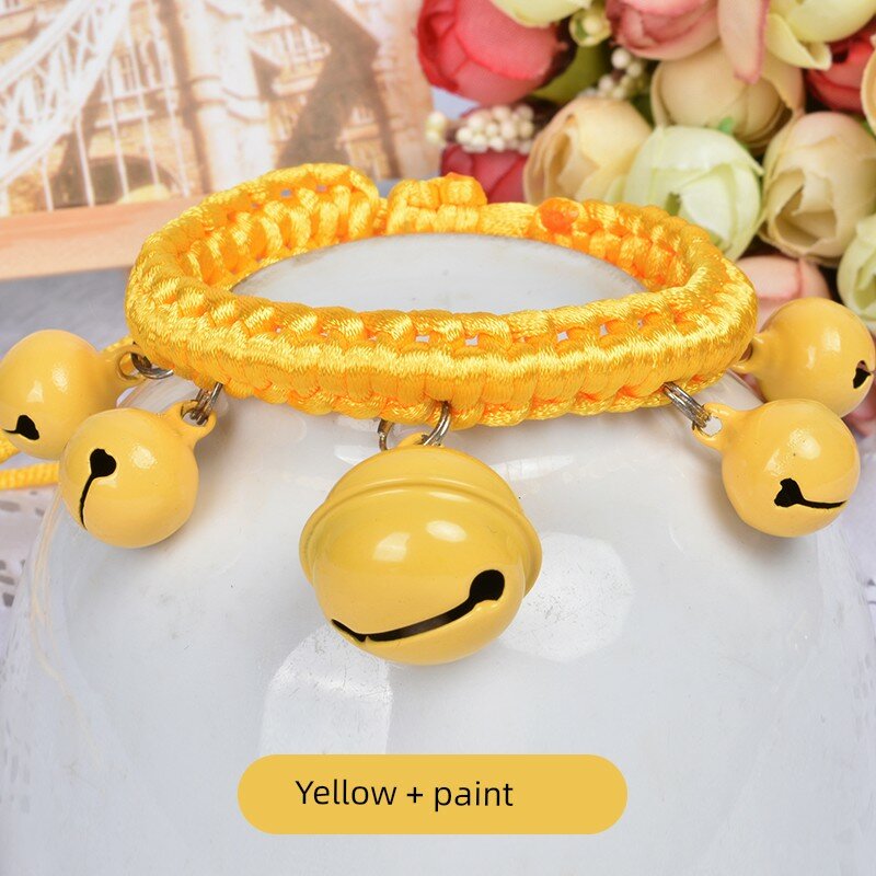 Плетеный ошейник-колокольчик для собак (Тедди, Пудель, Шнауцер), ошейник-подвеска для маленьких собак, аксессуары для