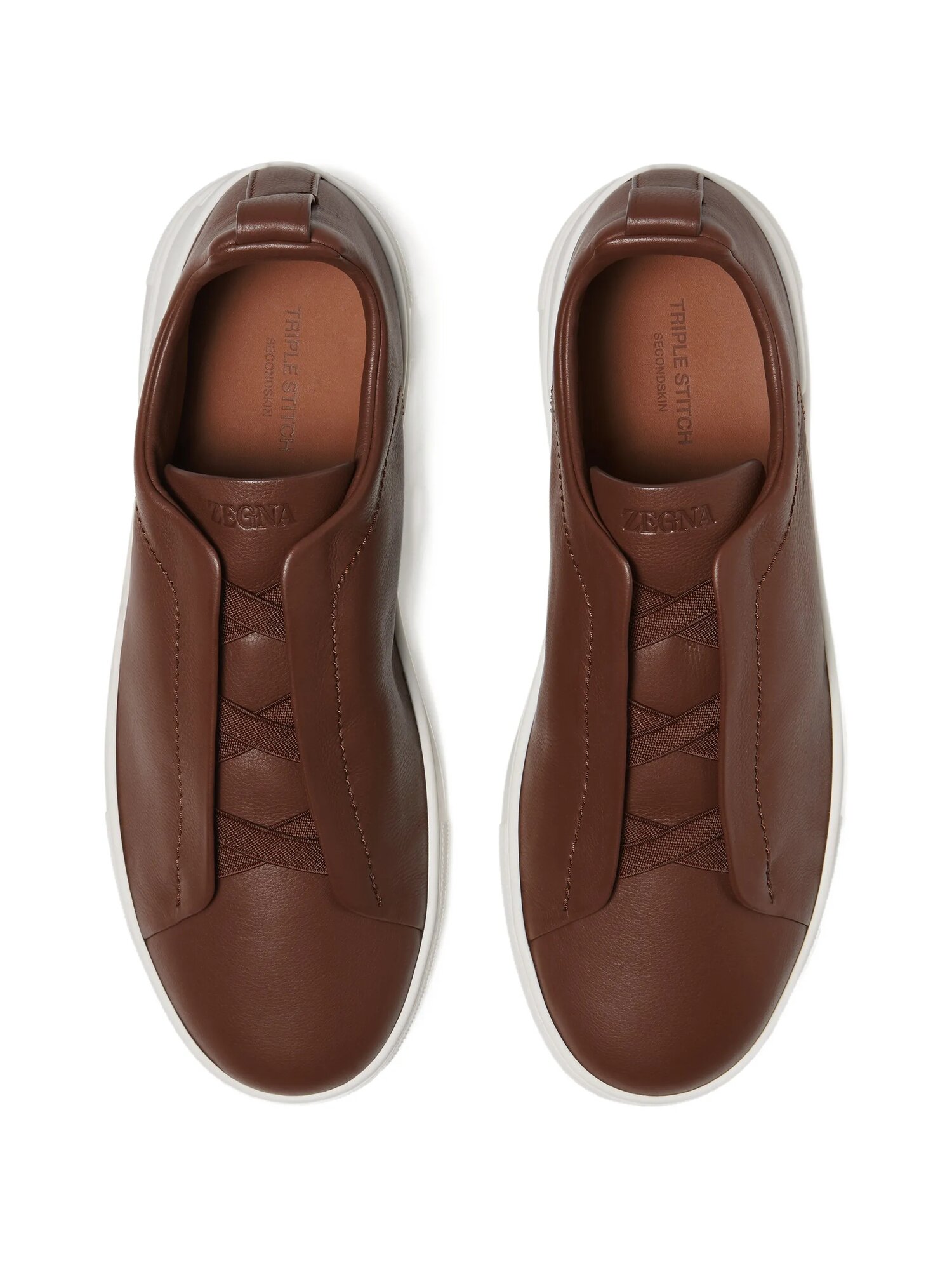 Кроссовки Ermenegildo Zegna Triple-Stitch™, размер 39.5, brown — фото 1