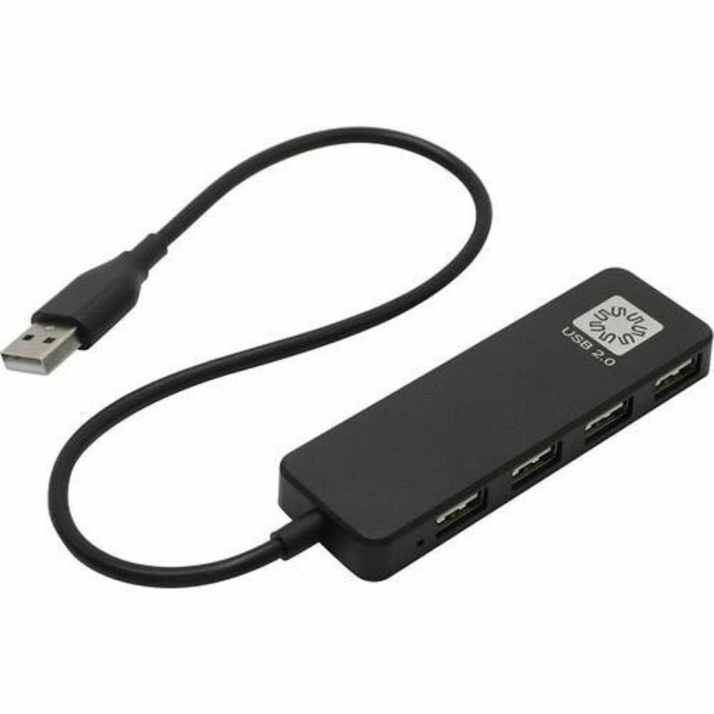 5bites HB24-209BK Концентратор 4xUSB2.0 - USB PLUG - BLACK