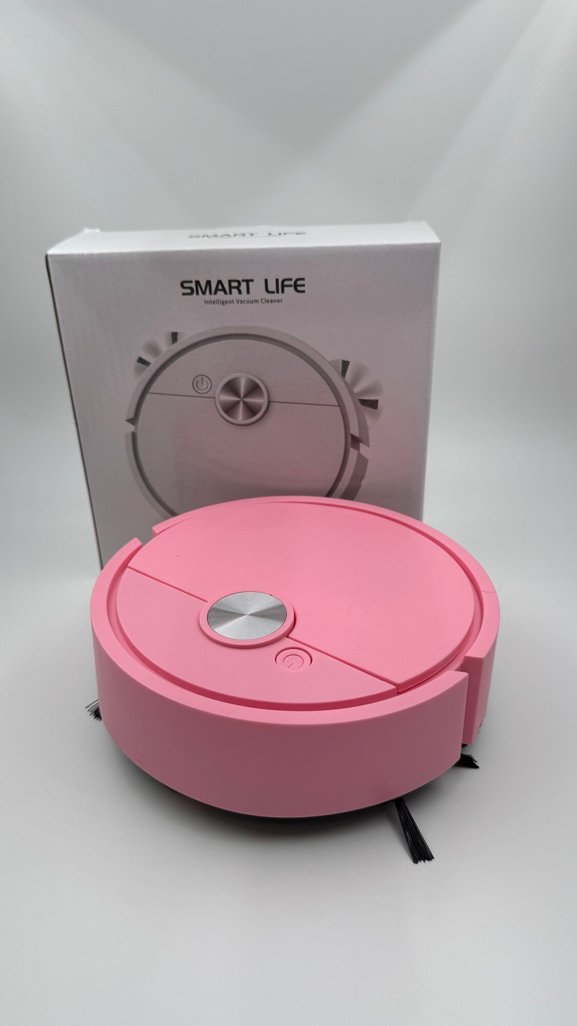 Мини робот пылесос Smart Life Sweeping robot XFX015 (розовый )