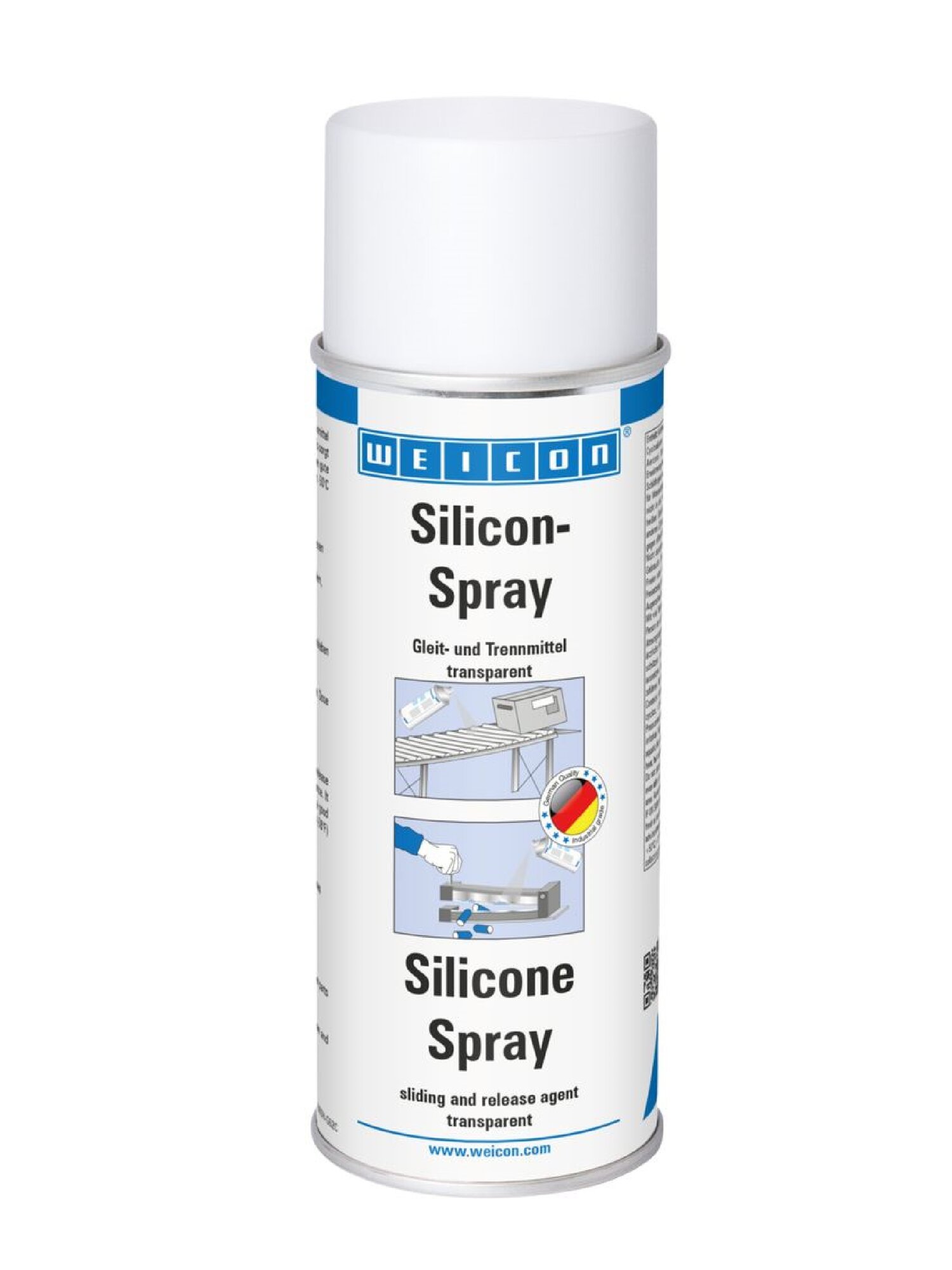 Смазка силиконовая, разделительная, защита и уход за пластмассой, резиной, металлом, WEICON спрей 400 мл
