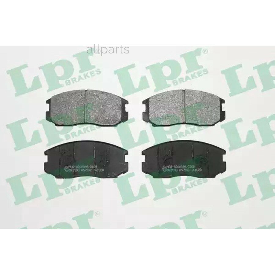 LPR 05P502 Колодки тормозные MITSUBISHI COLT/LANCER 1.3-1.6 88-03 передние