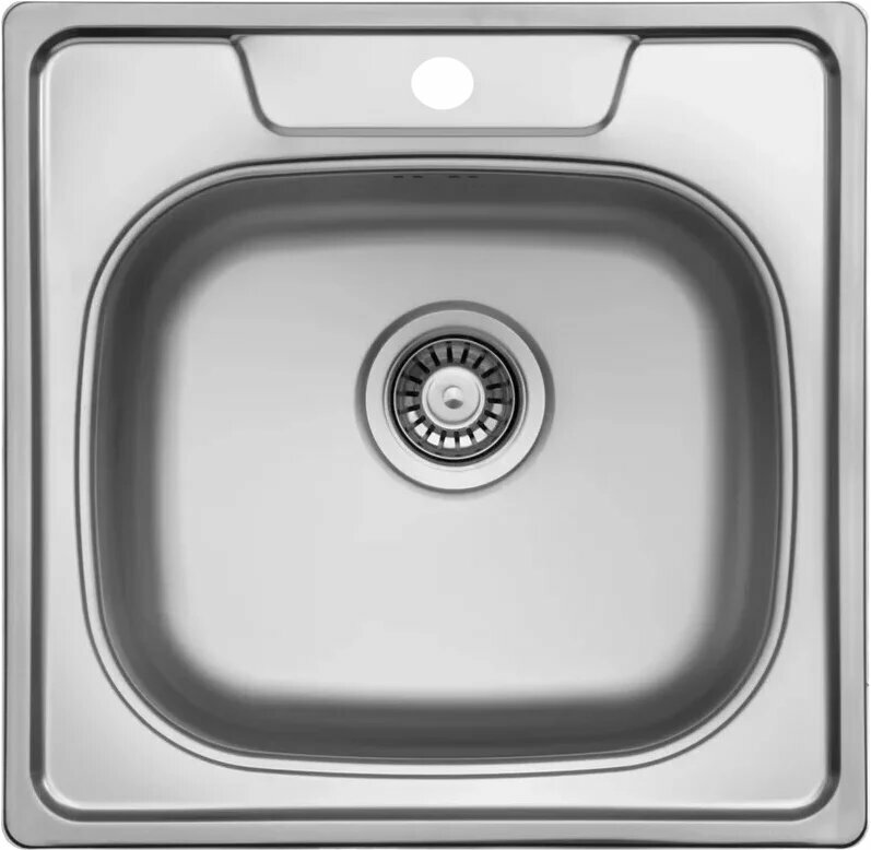 Мойка кухонная TopZero Comfort COP503.503 металлическая, 50x50, мойка для кухни, квадратная