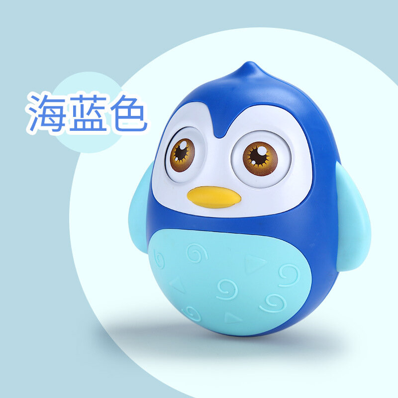 Игрушка Huang'er Baby "Малыш", неваляшка, для раннего развития, цвет королевский синий