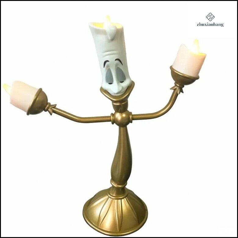 Эксклюзивный бежевый канделябр Люмьер с одной лампой, медный