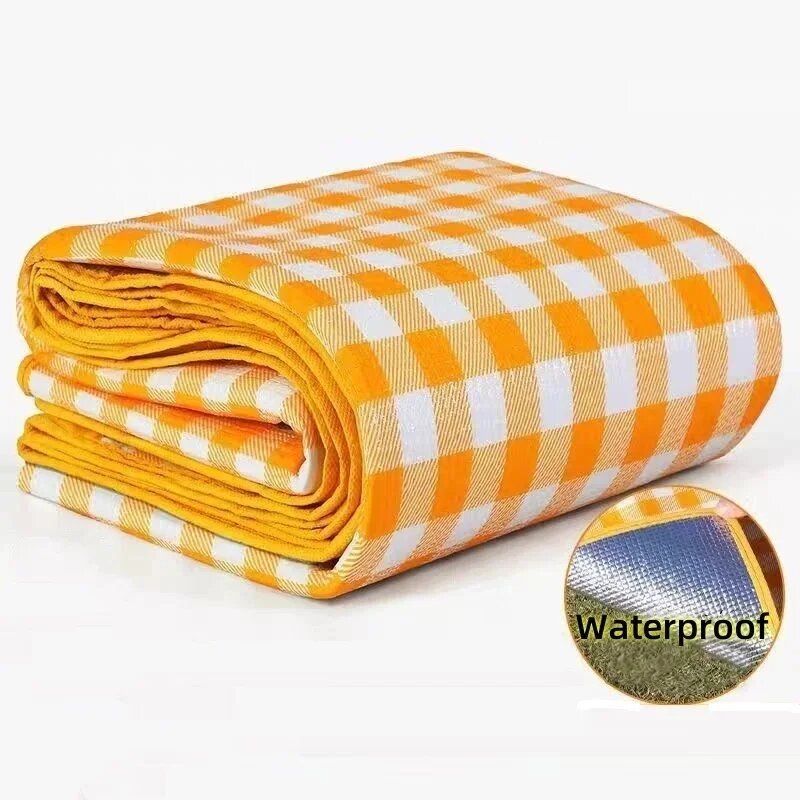 XC LOHAS Влагостойкий коврик для кемпинга 200x300, Yellow Grid