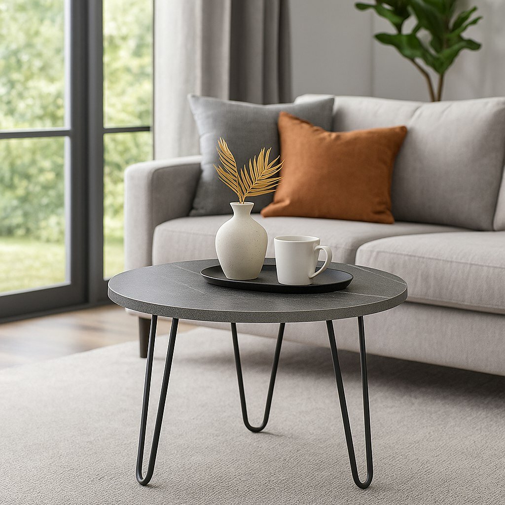 Стол журнальный круглый Белла, чайный столик, прикроватный, 50х50х47см.