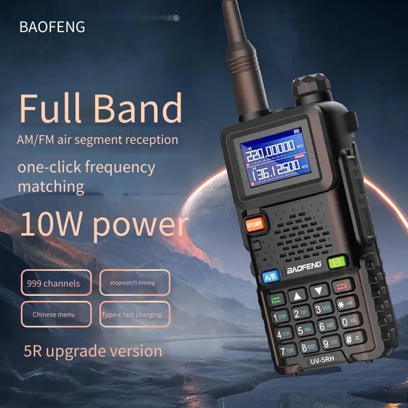 OPUYYM Baofeng BF-UV5RH портативная рация