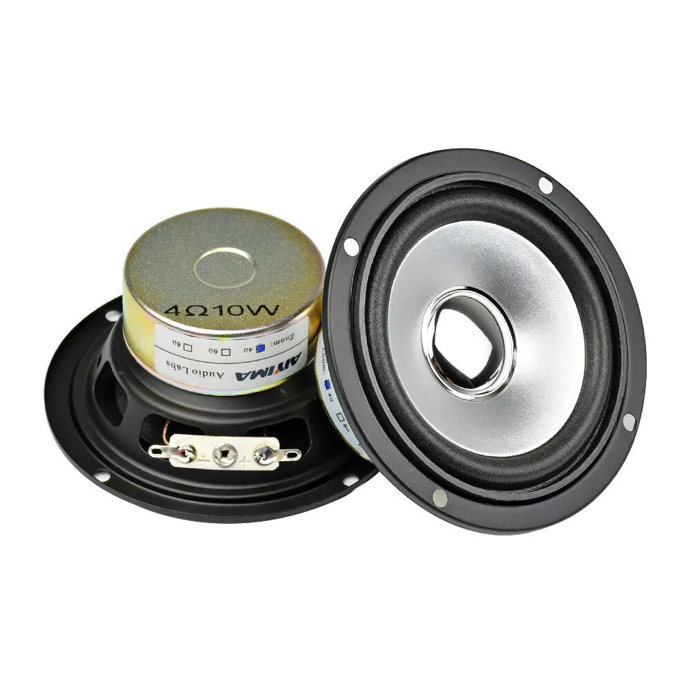 Aiyima 2 шт. 3-дюймовые динамики 10 Вт, 4 ohm