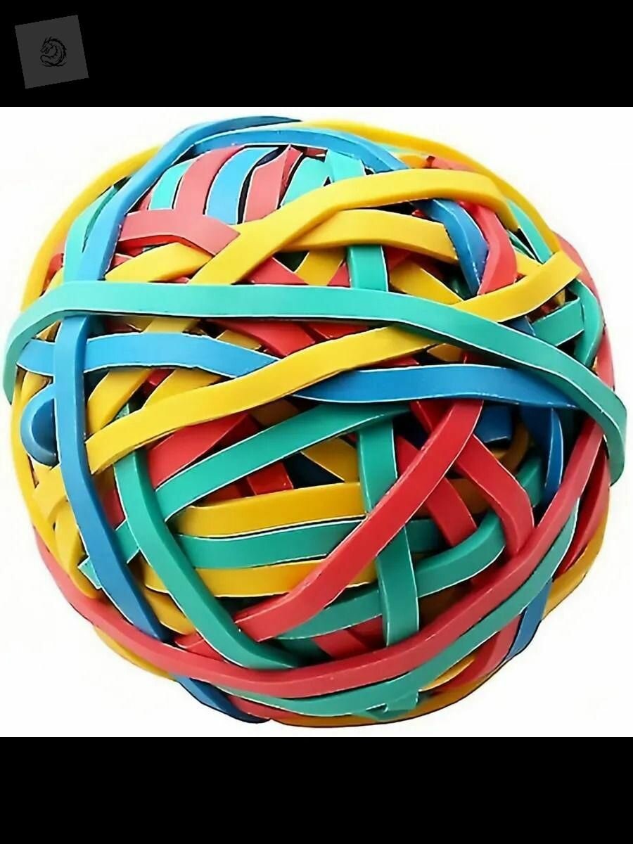 Банковские резинки 50г в шаре натуральный каучук 5см для документов и творчества