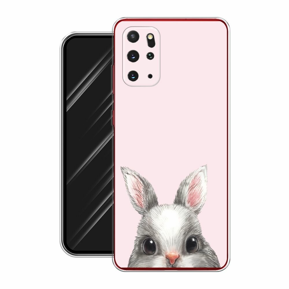 Чехол на Samsung Galaxy S20 + / Самсунг Галакси S20 Плюс с принтом "Карандашный кролик 1 - 8 марта" — фото 1