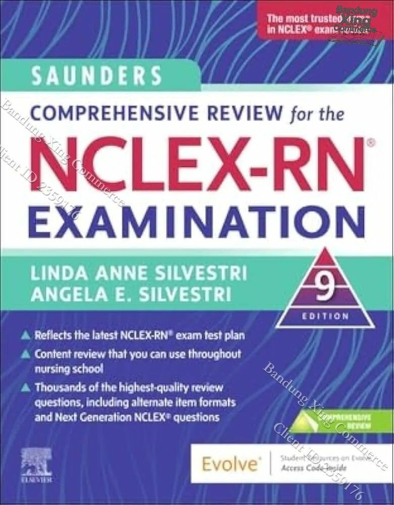 Запасите собой комплексный обзор Saunders для NCLEX-RN Испытание 9780323795302 / Бумажная книга