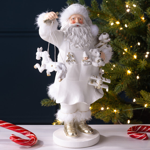 Фигурка Санта Клаус с игрушками - Merry Christmas 23 см, Winter Deco, 1001107