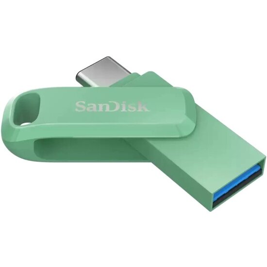 USB флешка Sandisk Ultra Dual Drive Go 128Gb USB 3.2 gen 1/ USB Type-C 150 Mb/s absinthe green