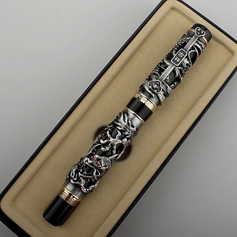 Перьевая ручка Jinhao с драконом, Fine 0.5mm