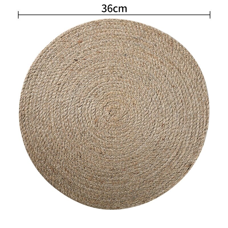 Льняной плетеный изоляционный коврик, защитный коврик для стола, коврик для защиты от ожогов под горячую посуду, коврик