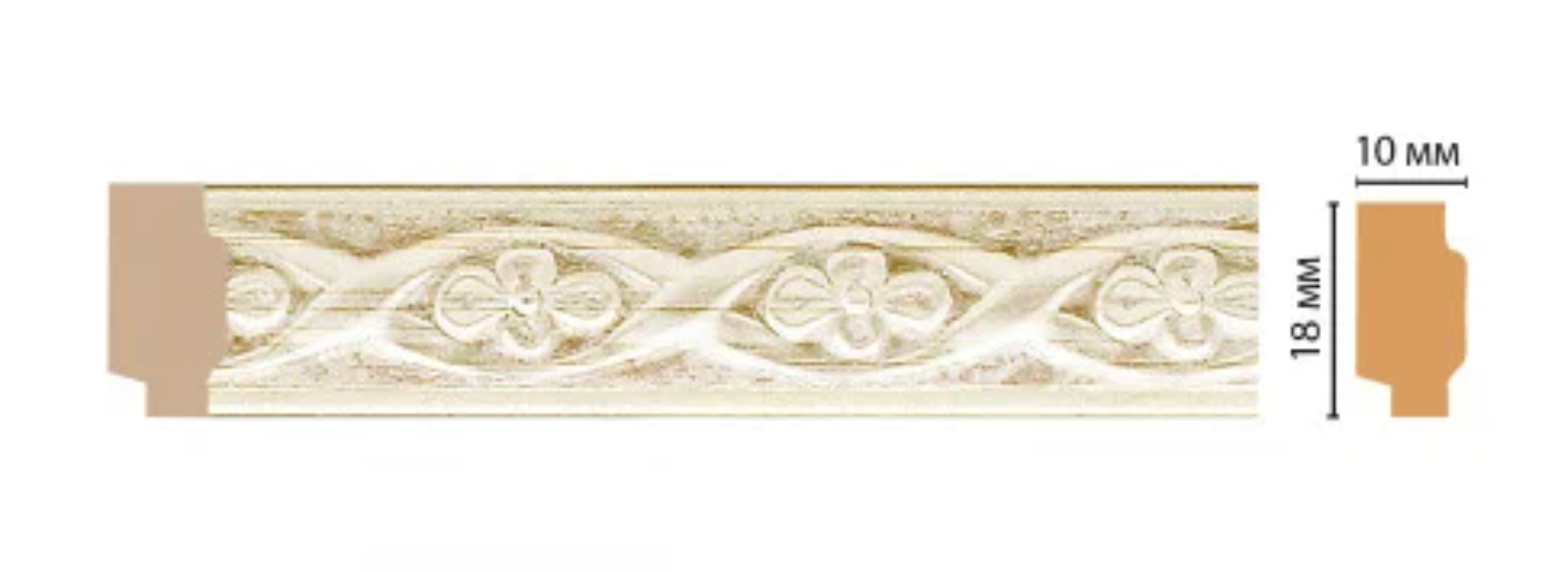 Молдинг Decomaster 158-937 В18хШ10хД2400 мм / Декомастер.