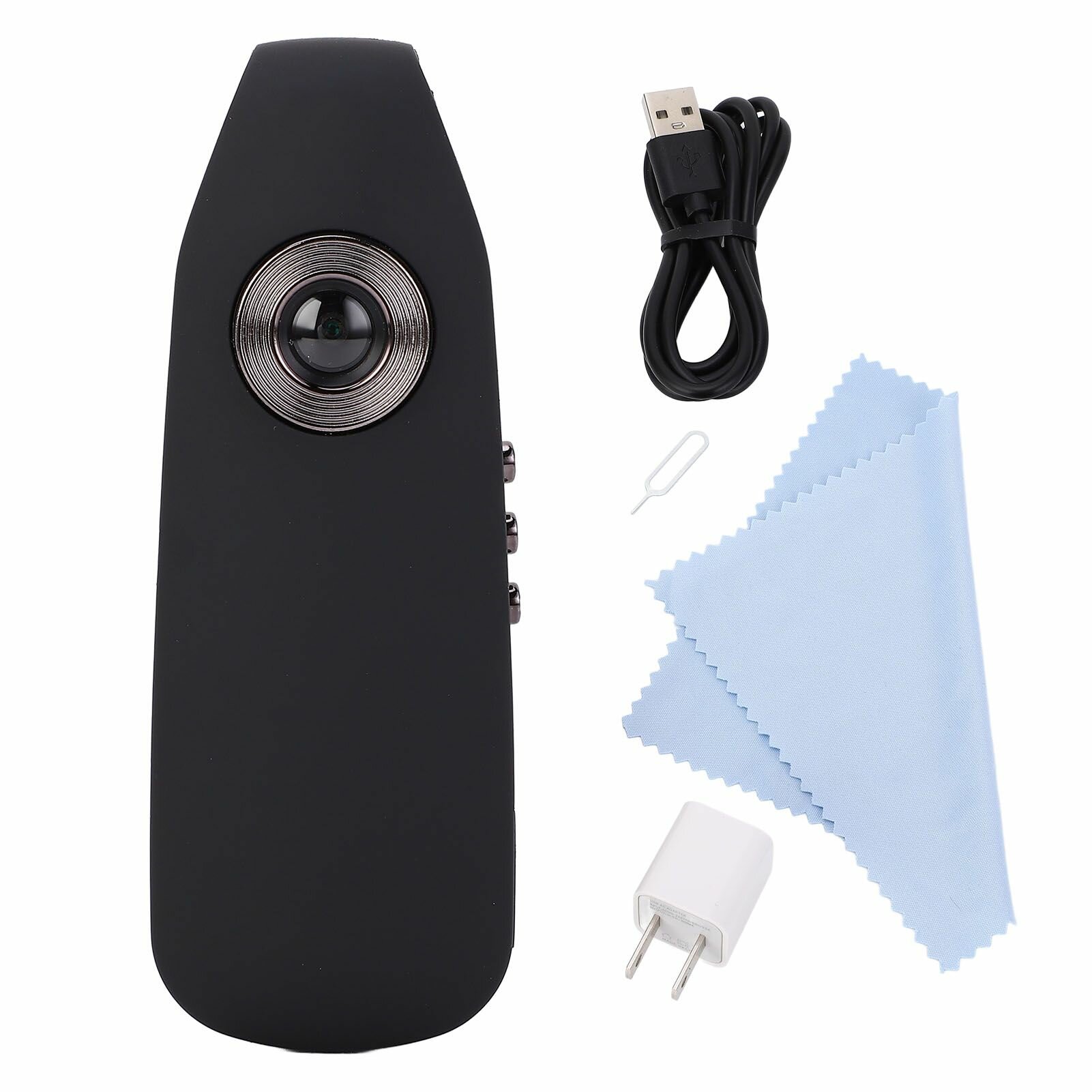 Миниатюрная носимая HD-камера 1080P, портативный видеорегистратор с датчиком движения 2 МП, аккумулятор 560 мА ч, подходит для допросов сотрудников правоохранительных органов.