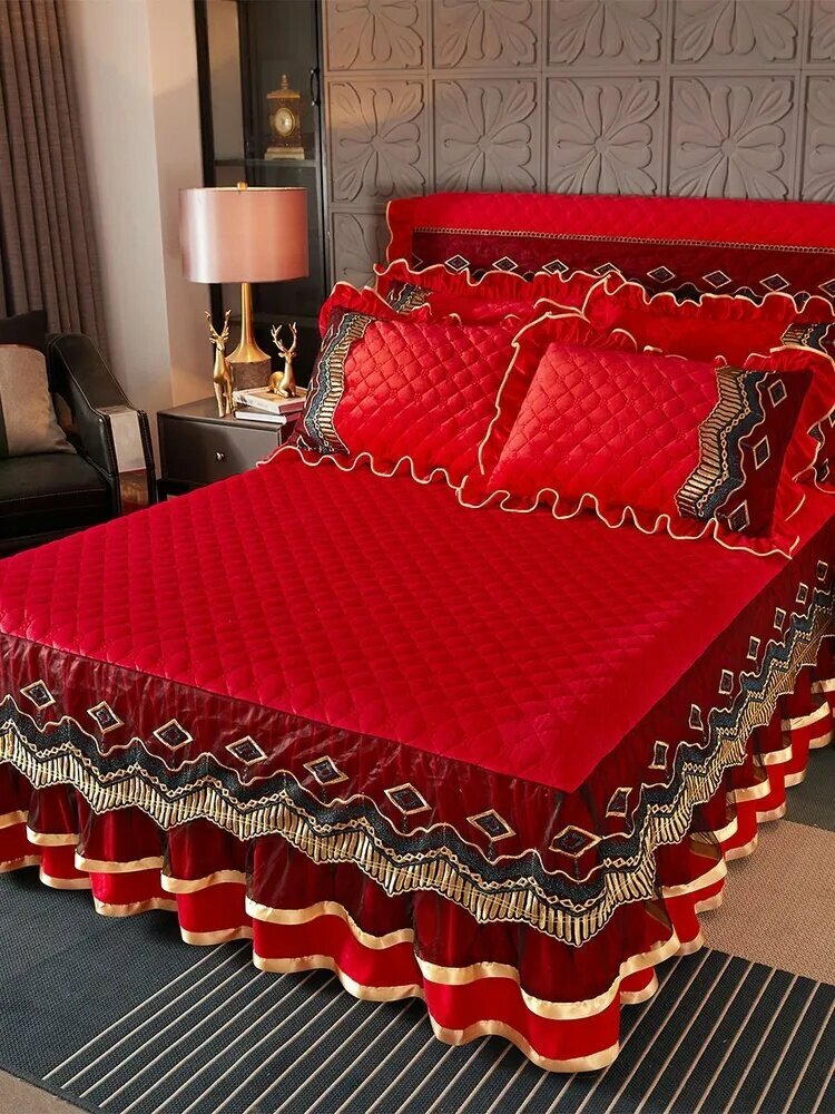 AiWinsure Покрывало velvet bedspreads, Бархат с размерами: 200 см х 160 см