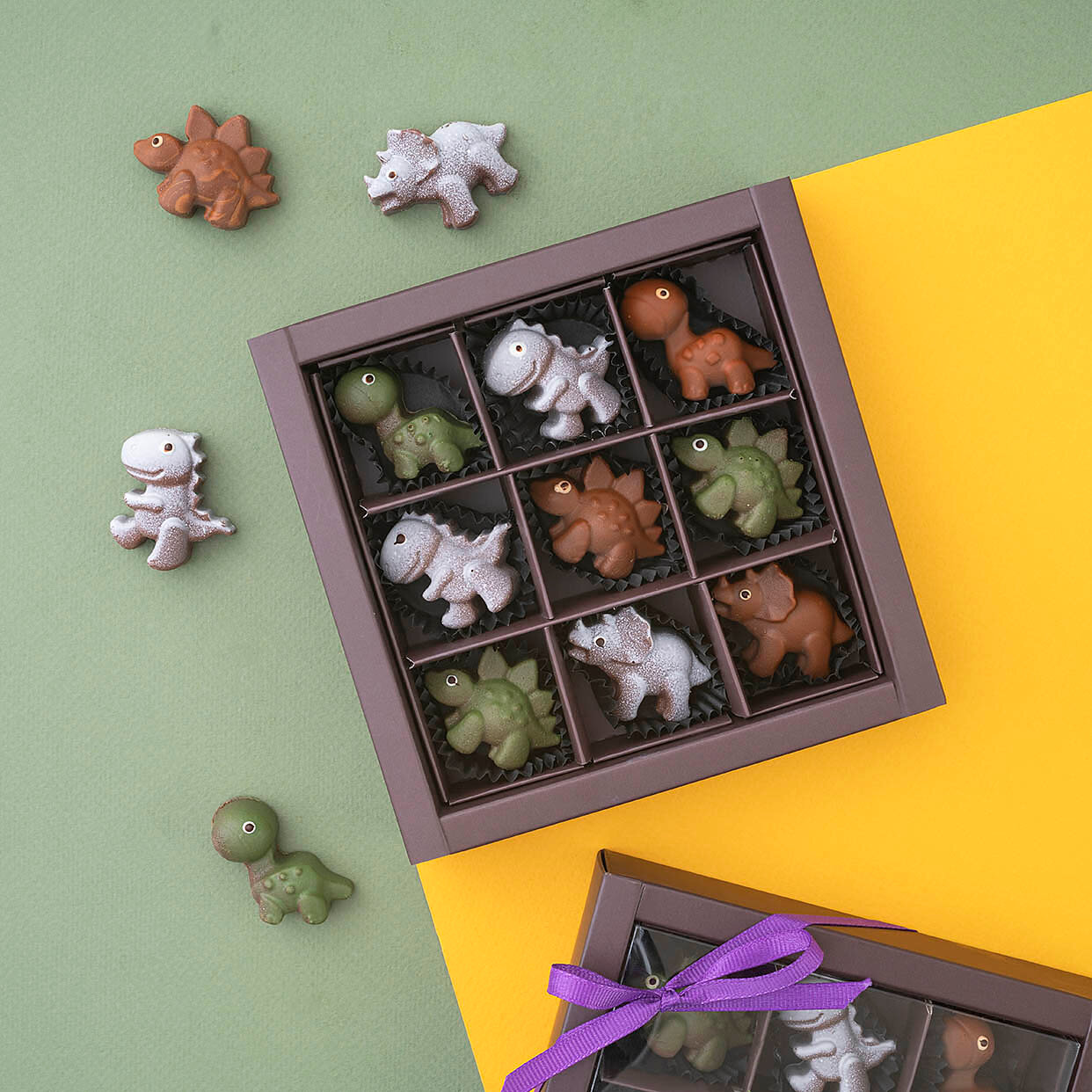 Подарочный шоколадный набор конфет Frenchkiss "Детский каприз (динозаврики)", для детей