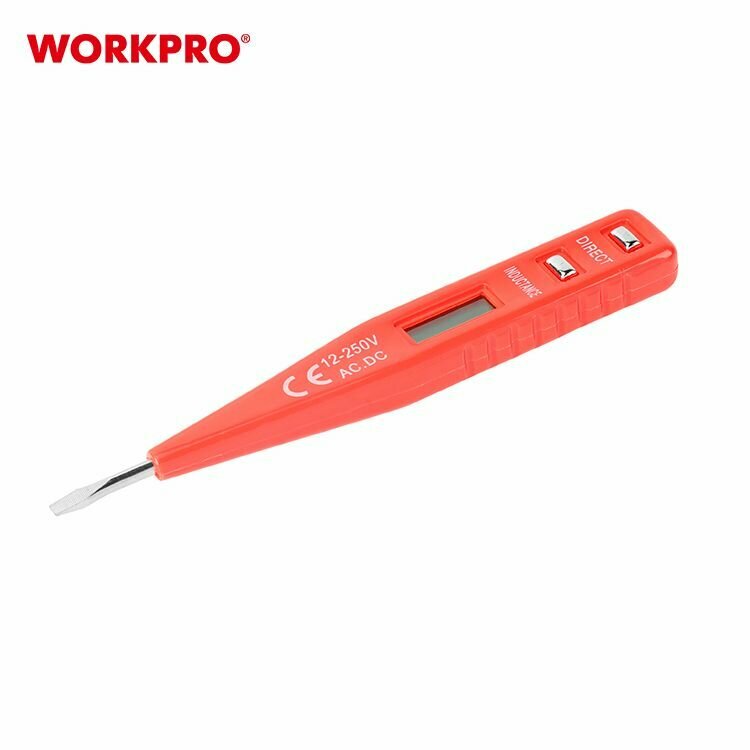 Тестер напряжения цифровой 12-250В WORKPRO