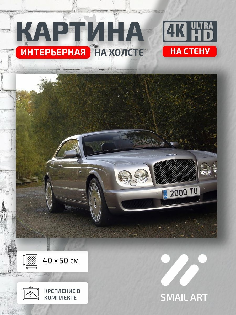 Картина на холсте интерьерная 40 на 50 на стену Дороге Car для офиса авто дизайн интерьер