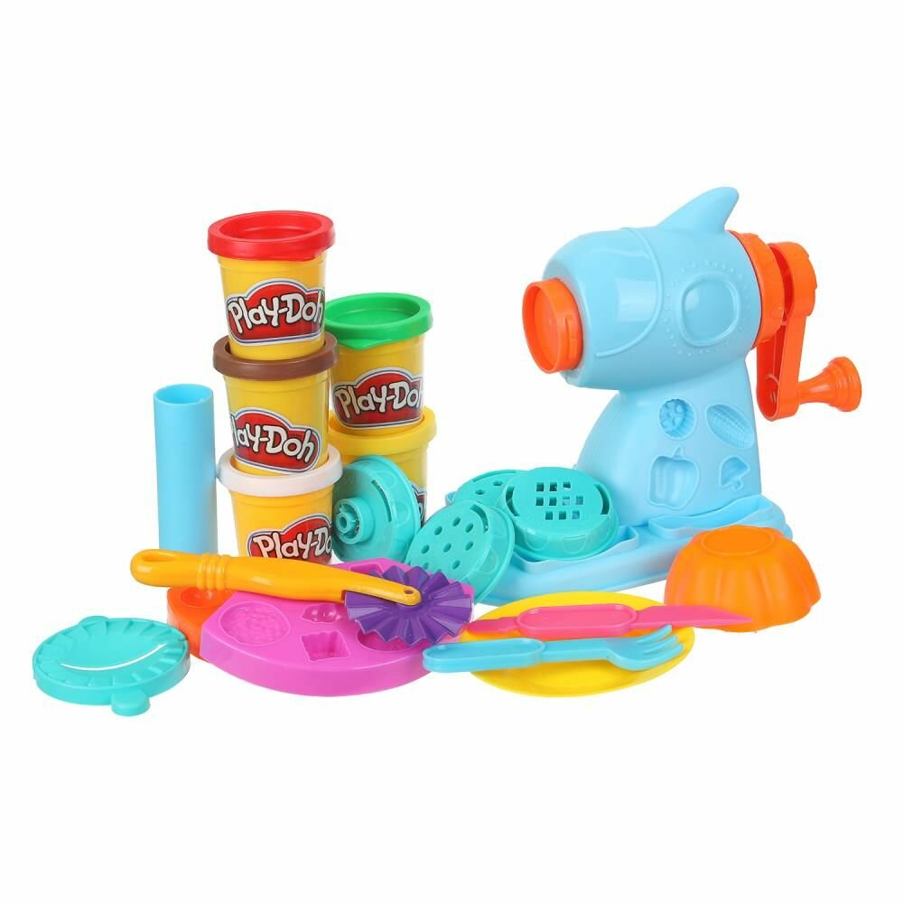 Набор с тестом для лепки с формочками, Готовим пасту