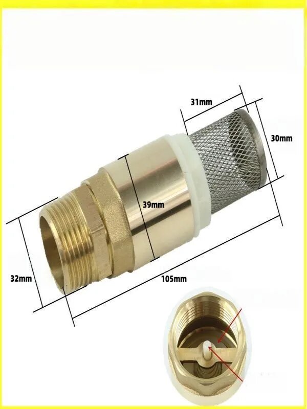 Защитная сетка для дренажного шланга от насекомых, 105 мм, нержавейка