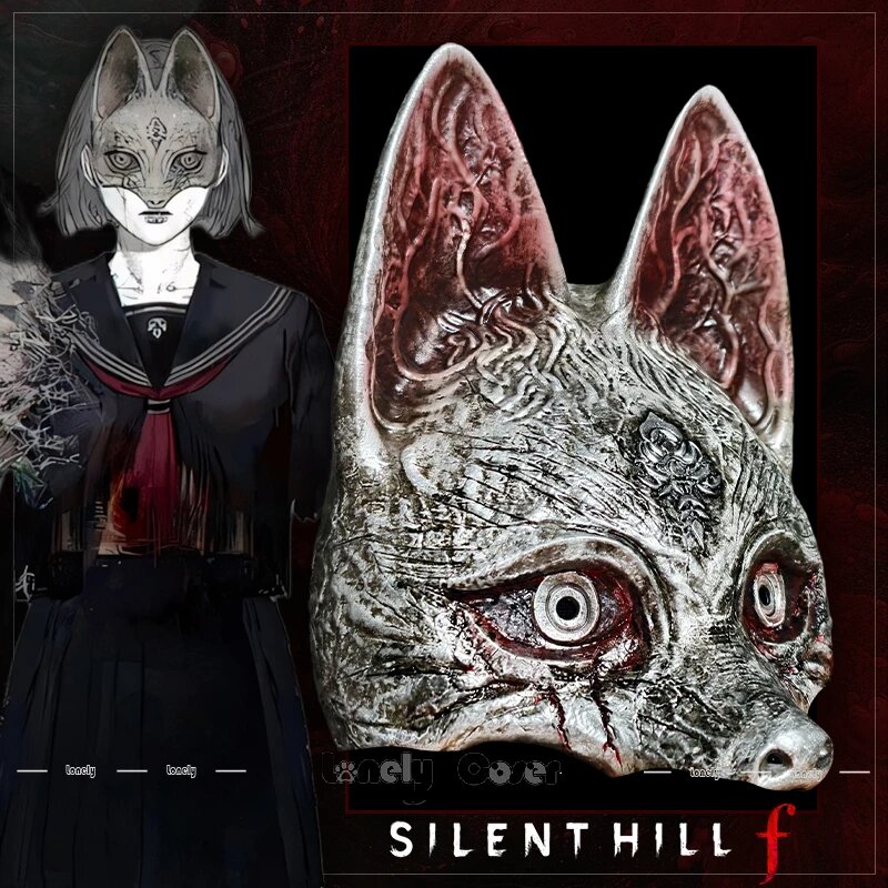 SILENT HILL f Shimizu Hinako Fox Маска Косплей Костюм Реквизит Аксессуары Для Женщин Девочек Мужчин Половина Волка Маска Карнавальная Ролевая Игра