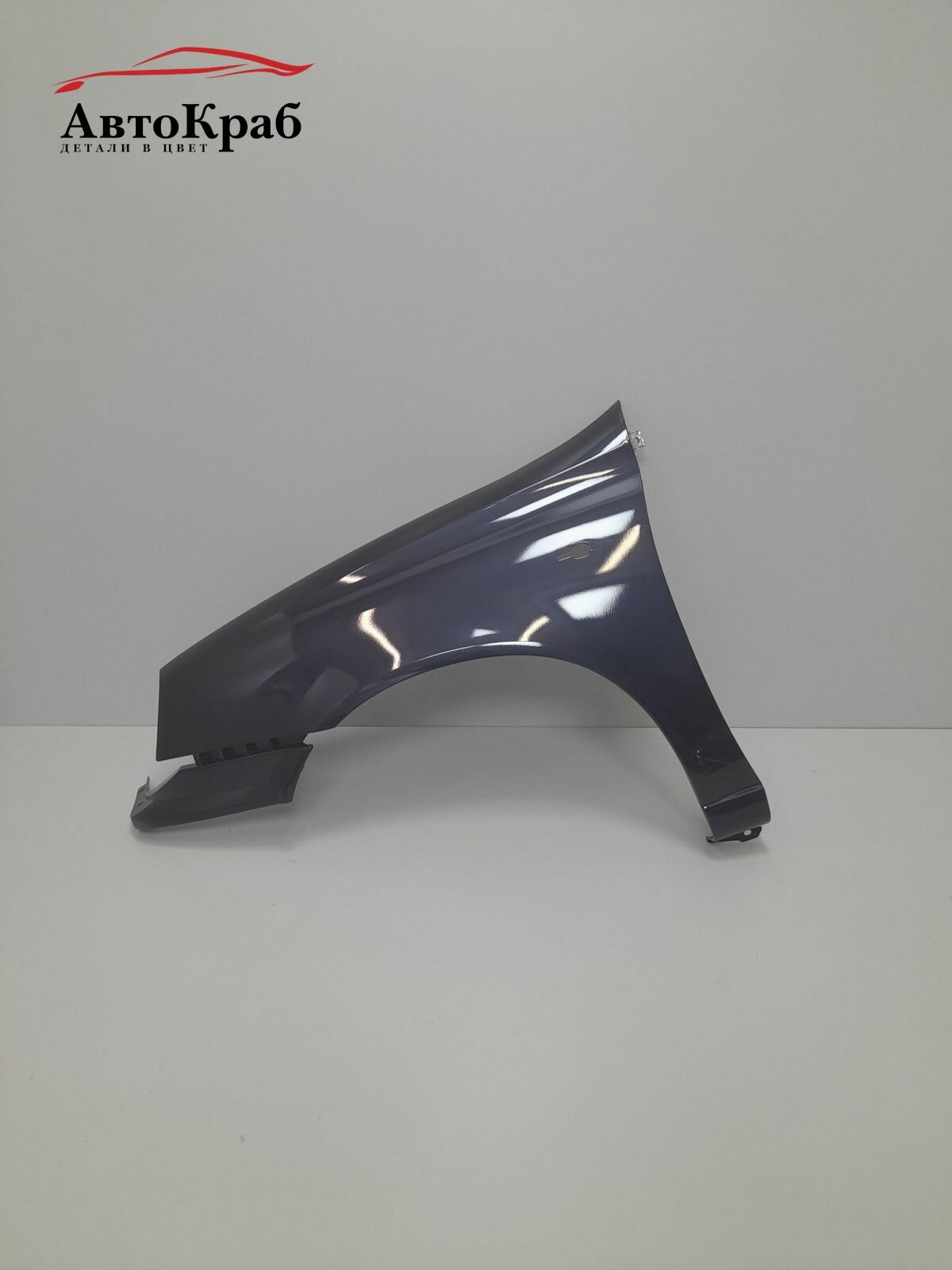 Крыло переднее левое пластиковое в цвет для Лада Калина 1 2004 - 2013 г. 515 - изабелла